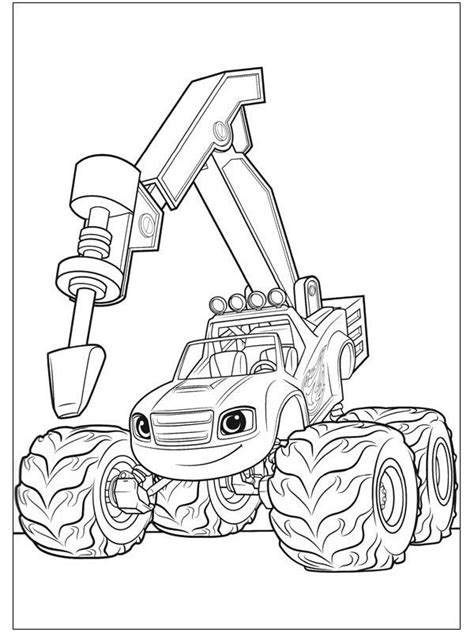 Coloriage Blaze et les Monster Machine 30 images à imprimer