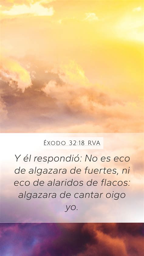 Éxodo 32 18 RVA Mobile Phone Wallpaper Y él respondió No es eco de