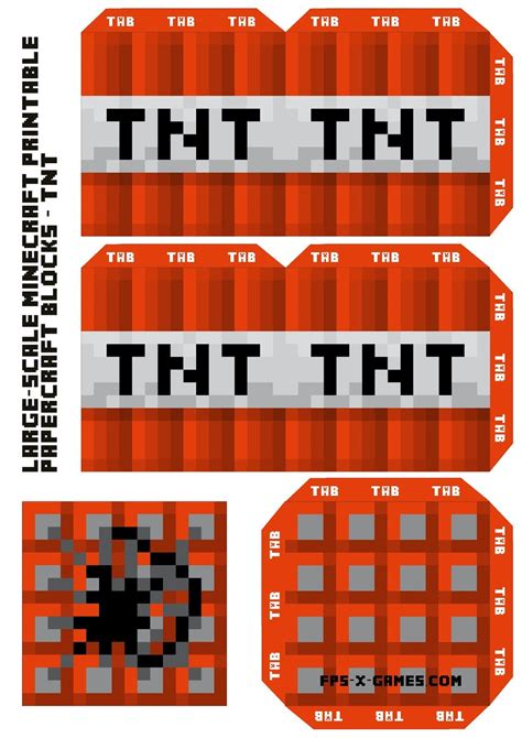 Minecraft Printables Papercraft Cake