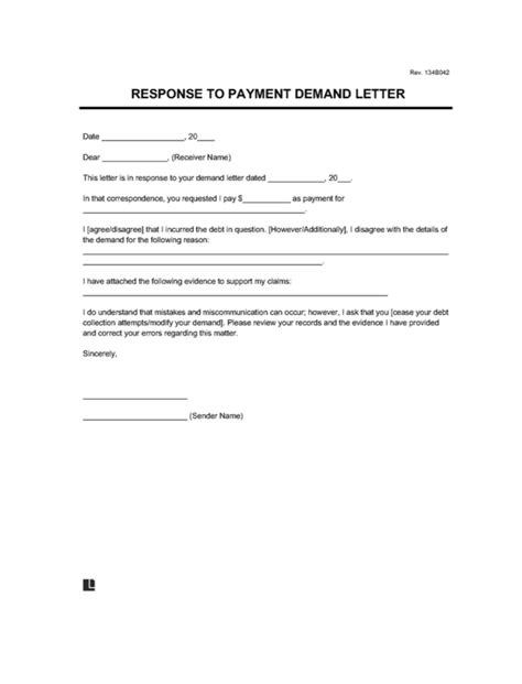 Debt Collection Lawsuit Response Template Prntbl