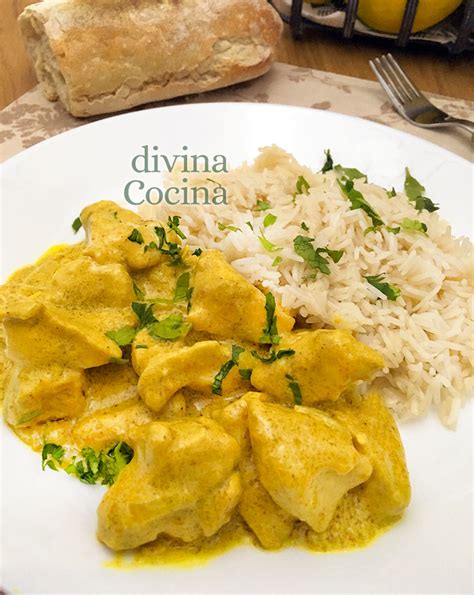 Pollo al curry fácil y rápido Receta de DIVINA COCINA