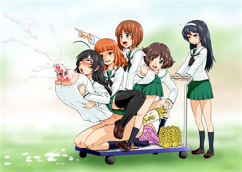 Post 5657032 Girls Und Panzer Hana Isuzu Mako Reizei Miho Nishizumi
