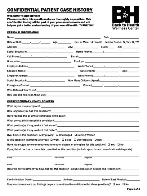 Fillable Online INTAKE FORMS New Patient MEDICARE Fax Email Print