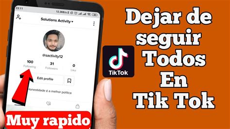 Cómo DEJAR DE SEGUIR a alguien en TIKTOK cómo dejar de seguir a