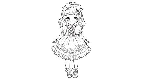 Desenhos De Boneca Para Colorir De Lindas E Vestidos