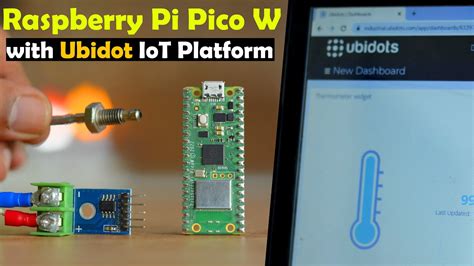 raspberry pi pico w with ubidots and max6675 k type thermocouple iot project arduino ide youtube