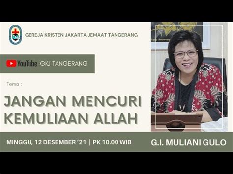 12 Desember 2021 Pk 10 00 WIB Kebaktian Umum Bahasa Indonesia
