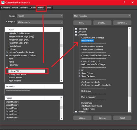 Hotkey Editor Missing In Ds Max And Newer Customize Menu