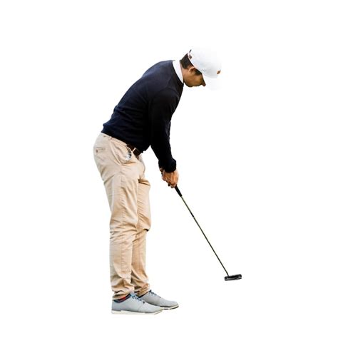 Free PSD View Of Male Golf Player