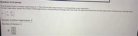 solved question 6 10 points] find all distinct real or