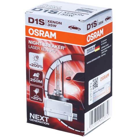 Osram 66140XNL D1S Xenarc Night Breaker Laser 35W PK32D 2