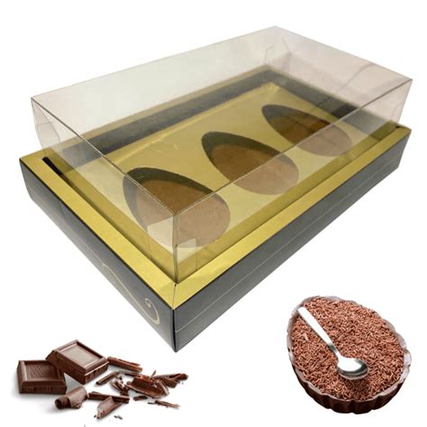 Embalagem Ovo De Colher Luxo 3 Ovos De 150g Ou 15 Doces Gourmet 10