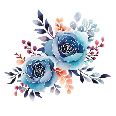 Premium Vector Watercolor Flower Bouquet Clipart