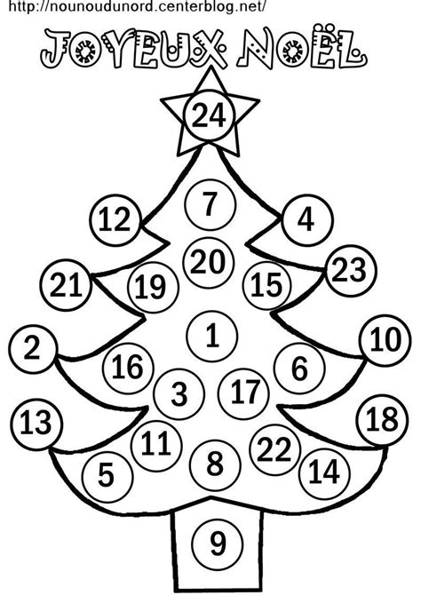 Coloriage De Calendrier De L Avent 2023 Petit Papa Noel 2023