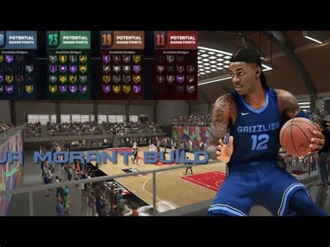 BEST JA MORANT BUILD IN 2K23 CURRENT GEN REC GAMEPLAY BUILD IN VID
