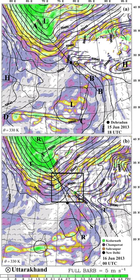 potential vorticity shaded 1 pvu 10 6 kg⁻¹ m² s⁻¹ k montgomery download scientific