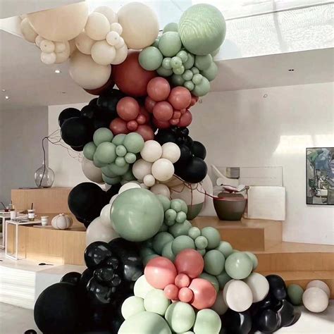Ensemble De Guirlande Et D Arche De Ballons Vert Sauge Ballons En