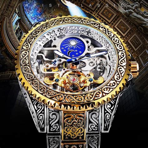 Forsining Luxus Herren Armbanduhr Tourbillon Mechanische Uhr Männer