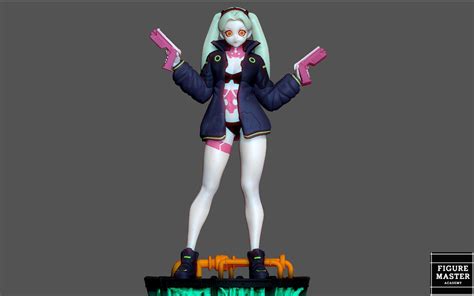 Artstation Rebecca Cyberpunk Edgerunners 2077 Anime Girl Character 3d Print Resources
