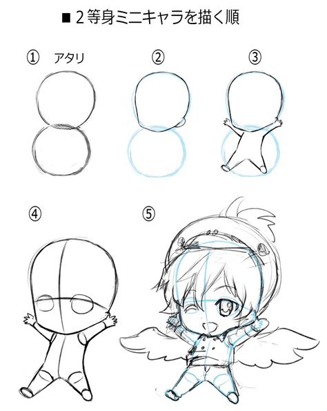 新ミニキャラの描き方ちびキャラを簡単にかわいく描くコツ アニメデッサンチュートリアル ちびキャラ スケッチの基本
