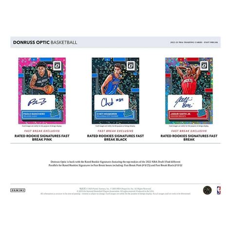 2022 23 Panini Donruss Optic Fast Break Basketball NBA Box TAASS