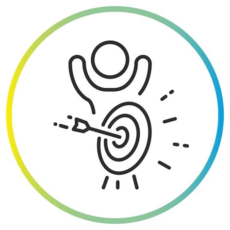 Premium Vector Success Achieve Target Icon