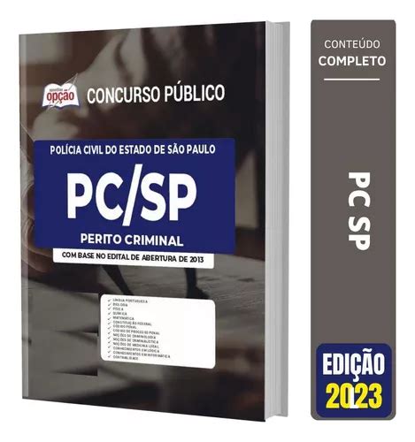 Apostila Pc Sp 2023 Perito Criminal Parcelamento Sem Juros