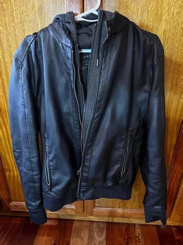 Busca Campera De Cuero Negra De Hombre Zara A La Venta En Argentina