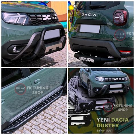 Dacia Duster Tampon Koruma Seti Ön Yan Arka 2018 ve üzeri FK Tuning