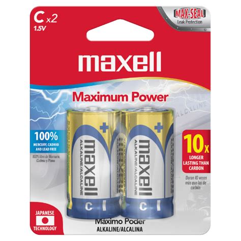 Pilas Alcalinas Cx2 1 5v No Recargable Maxell 723320 Comsucre Online