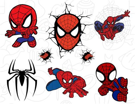 53 Spiderman Svg Bundle Spiderman Clipart Spiderman Vector Etsy Porn