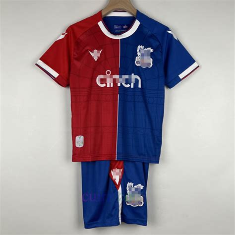 Pantalón y Camiseta Crystal Palace 1ª Equipación 2023 2024 para Niños