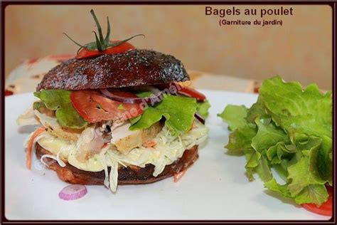 LA TABLE LORRAINE D AMELIE Bagels Au Poulet Garniture Du Jardin
