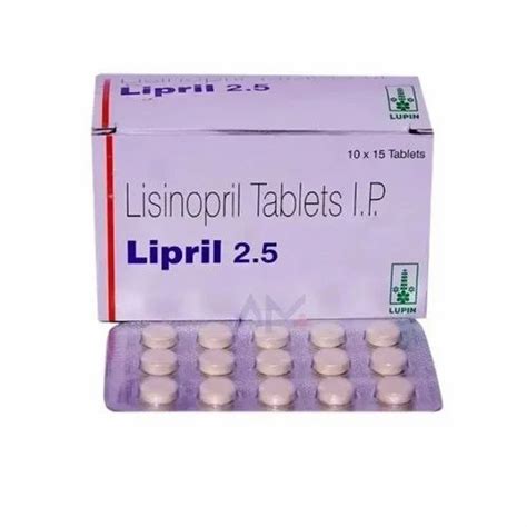 Lipril Lisinopril 2 5 Tablet At Rs 85 Stripe Zestril In Nagpur ID
