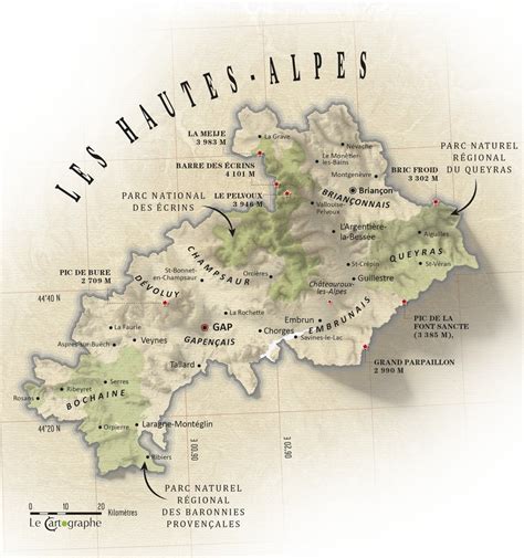 Map Of Hautes Alpes Department France By Maps On The Web