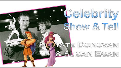 Celebrity Show Tell Susan Egan Tate Donovan Disney S Hercules