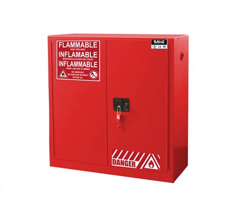 Factory Custom Sai U 30 Gal Paint Fireproof Combustible Storage Cabinet