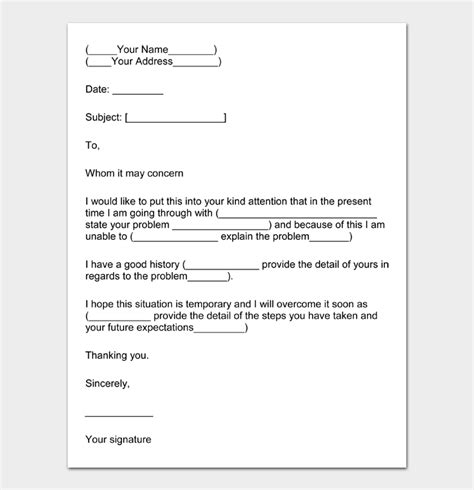 Written Explanation Explanation Letter Sample