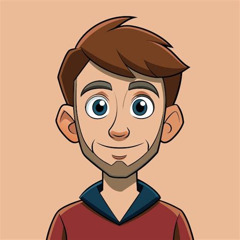 Ilustración vectorial de un personaje de dibujos animados Vector Premium