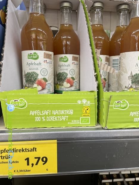 Gut Bio Bio Apfelsaft naturtrüb 0 75l Direktsaft Preis Angebote