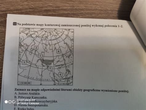 Na Podstawie Mapy Konturowej Zaznacz Obiekty Geograficzne Wymienione
