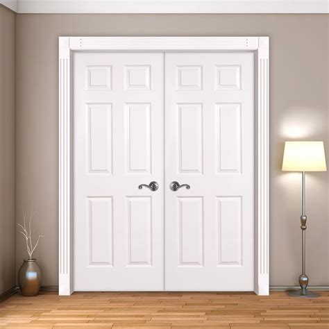 Steves Sons 60 In X 80 In 6 Panel Smooth Hollow Core Primed White
