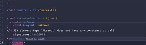 JSX Element Type Does Not Have Any Construct Or Call Signatures Ts 2604