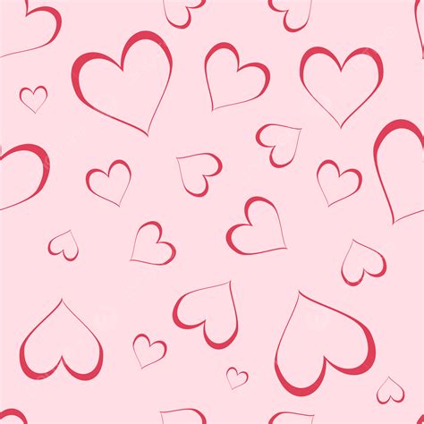 Valentine Heart Simple Seamless Pattern Design Background Wallpaper