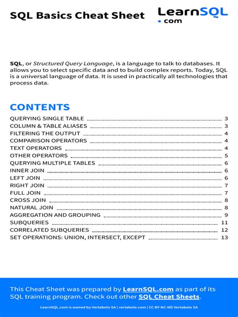 sql basics cheat sheet mobile dicnqdn pdf data management databases