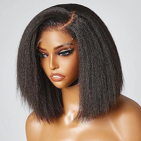 Amazon Luvme Hair C Kinky Edges Lace Front Bob Wig Inch Short