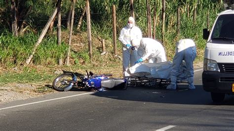 EN FOTOS Y VIDEO Trágico accidente en la autopista Norte motociclista