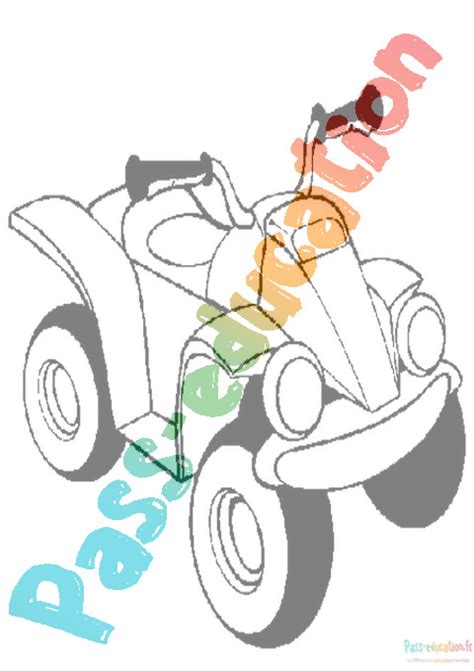 Coloriage Gratuit Quad Pdf Imprimer