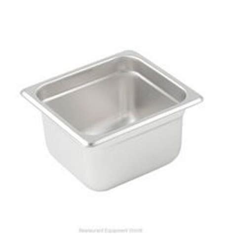 Inactivo Bandeja para baño maría de acero inoxidable tamaño sexto de 2