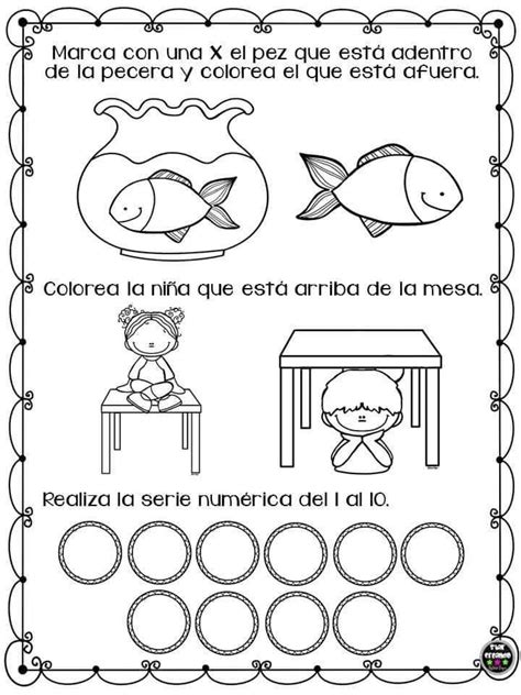 Matematicas Actividades De Diagnostico Para Preescolar Evaluaciones